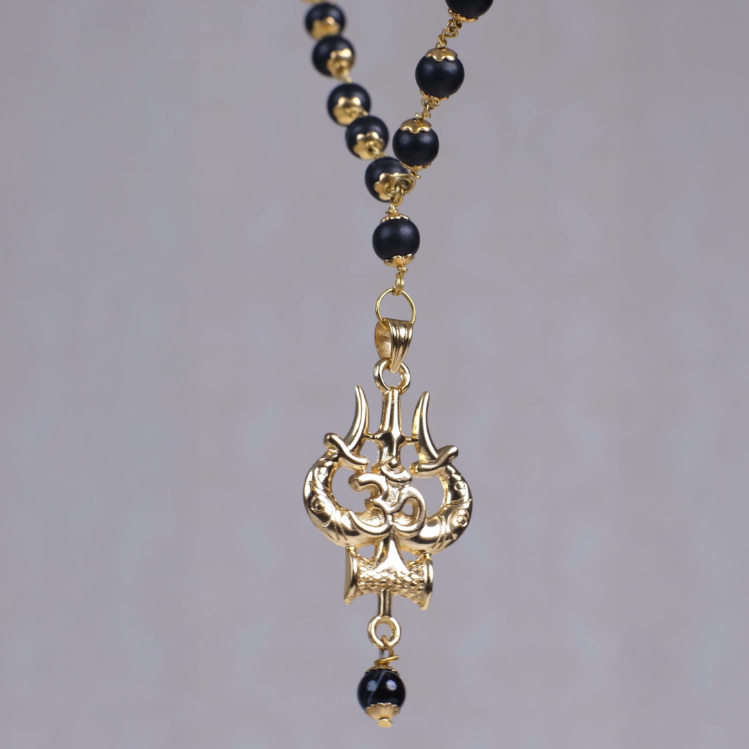 The Original Karungali Mala with 18 K Gold Plating – Ehesas UAE